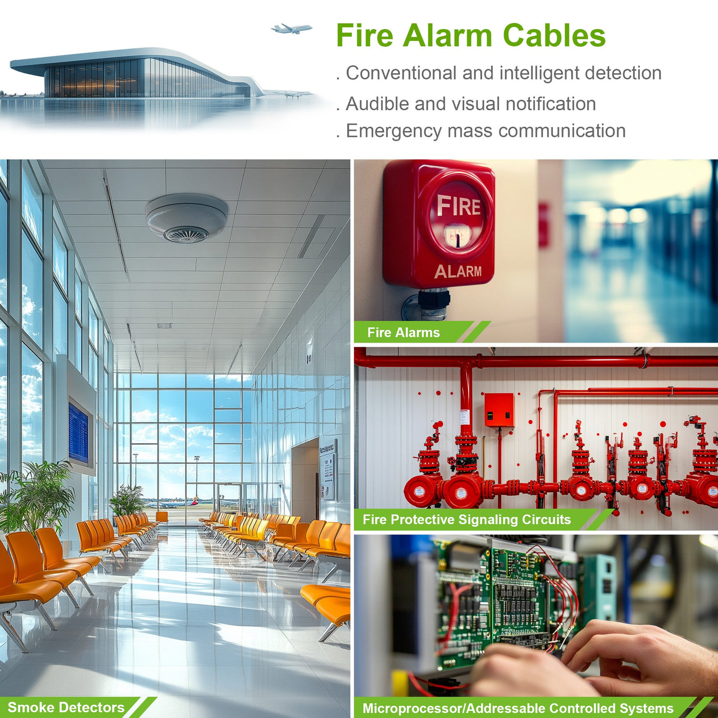 16/2 Fire Alarm Cable, Solid Copper, Red, Unshielded, FPLR, Indoor/Out ...